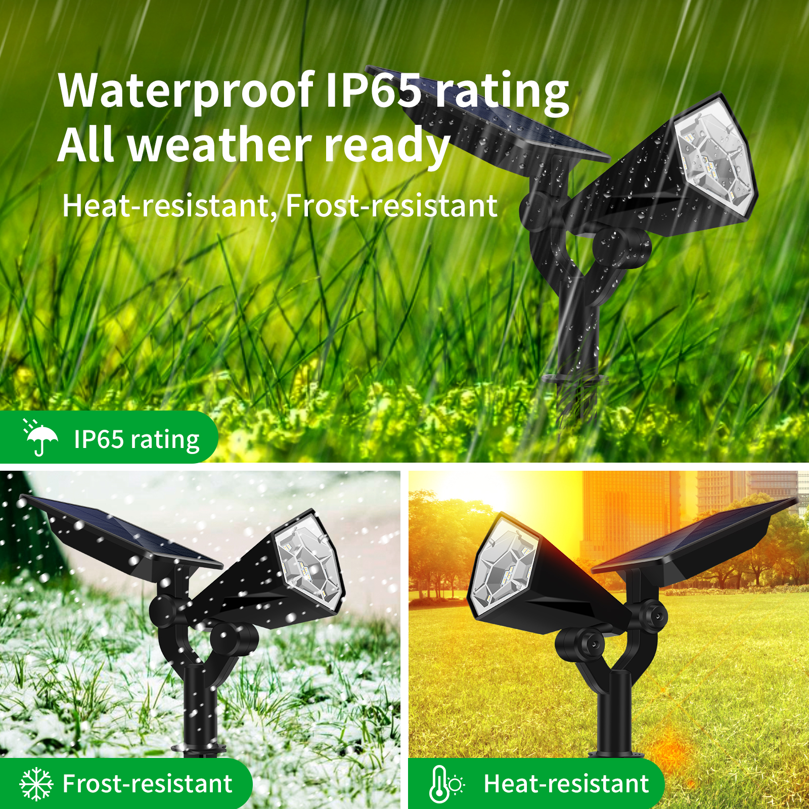 luce solare impermeabile della punta di ip65 LED