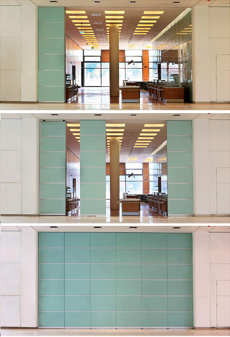 仕切り移動可能固体