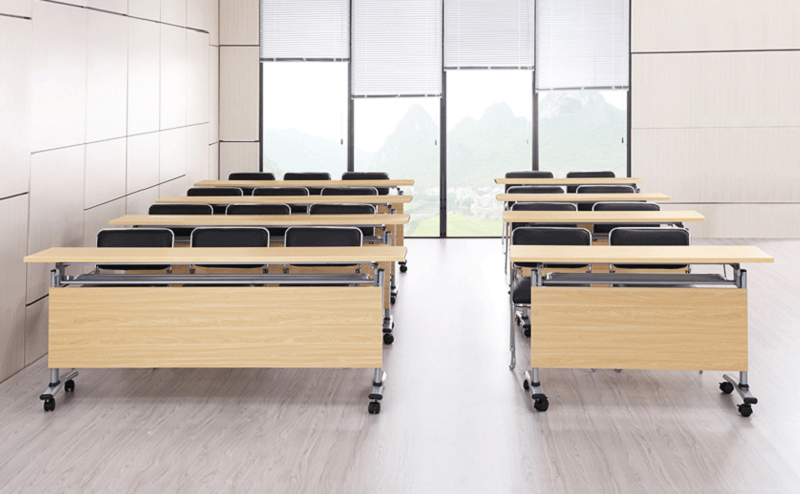 Piani d'appoggio pieghevoli accatastabili di conferenza della struttura d'acciaio per l'aula scuola/del centro di formazione