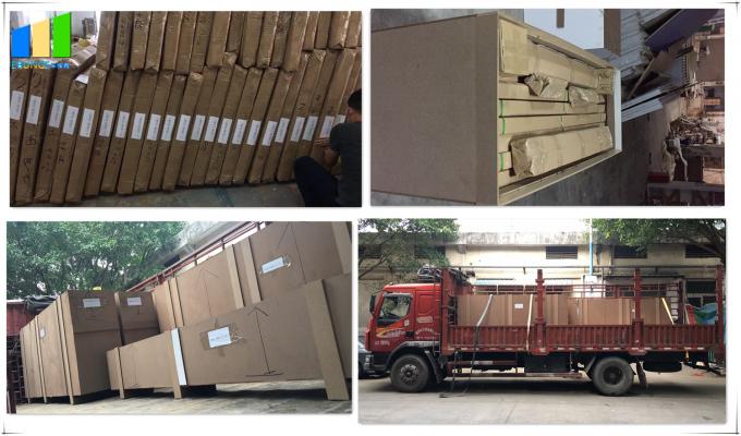 전시실을 위한 편리한 움직일 수 있는 칸막이벽 MDF 멜라민 패널