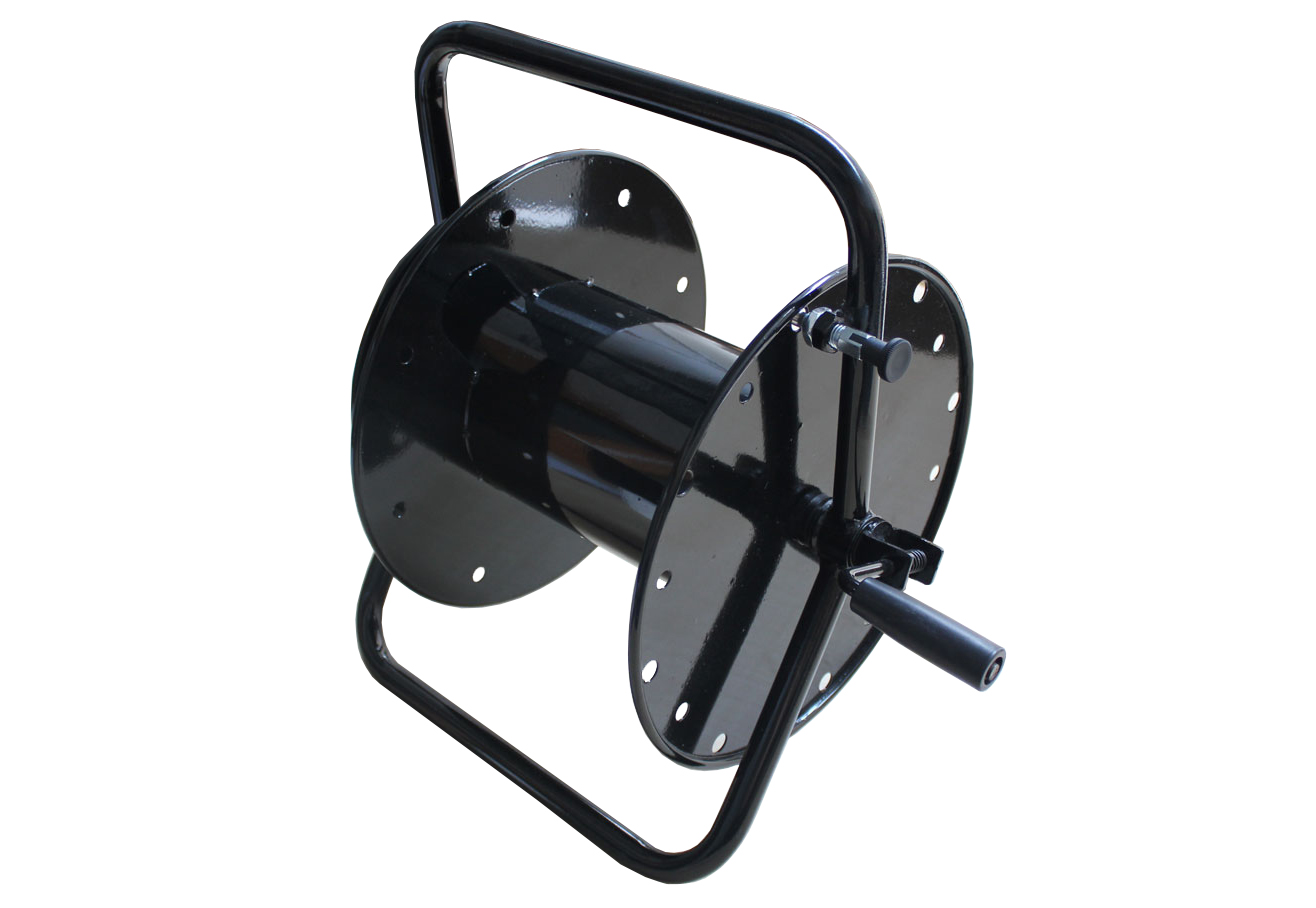 Fiber optic reel in use