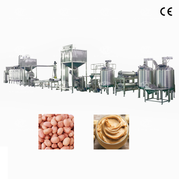 High efficiency Peanut Butter Production Line with dual-stage grinding capability fully automatic Peanut Butter Processing Equipment 0