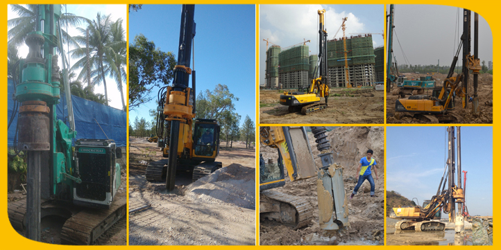 13m Tiefen-Technik-Bau CFA-Anhäufungs-Anlage mit hydraulischem Drehbohrkopf
