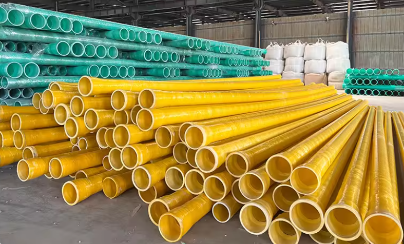 Good quality high pressure Fiberglass reinforced frp plastics mortar pipes round pipe customized underground sand pipe 12