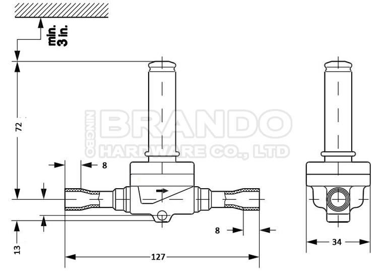 Dimensión de EVR6-012S