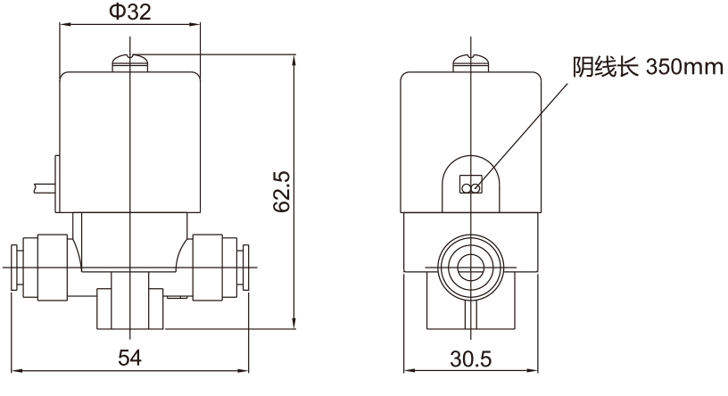 Hoofdafmeting van RO-de Klep van het Solenoïdewater: