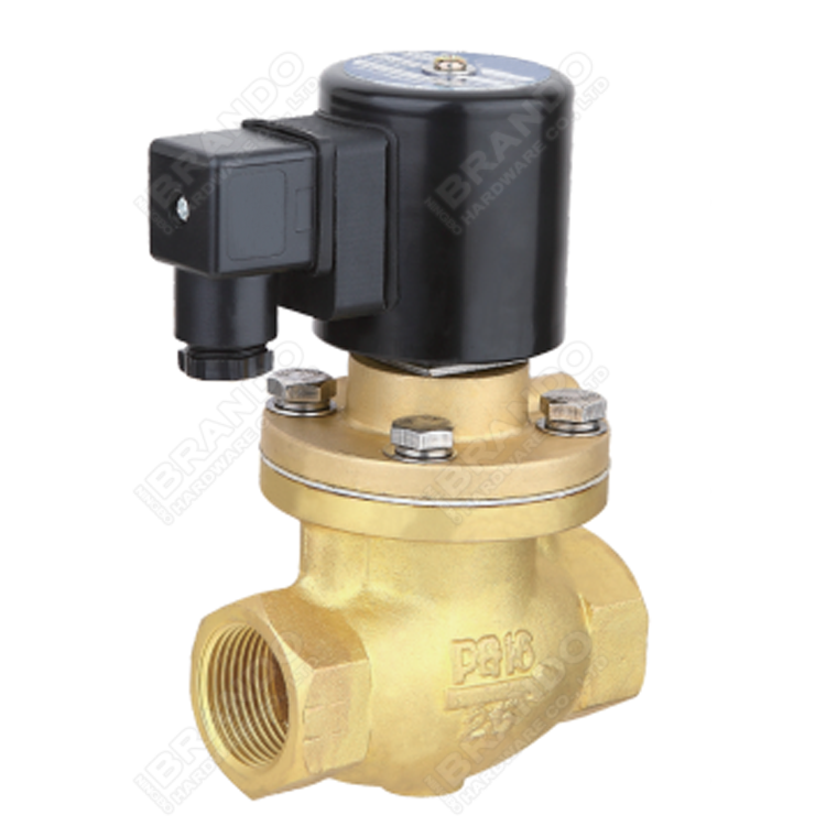 las series 2L cuecen la válvula al vapor electromagnética de cobre amarillo el 1/2” 3/4