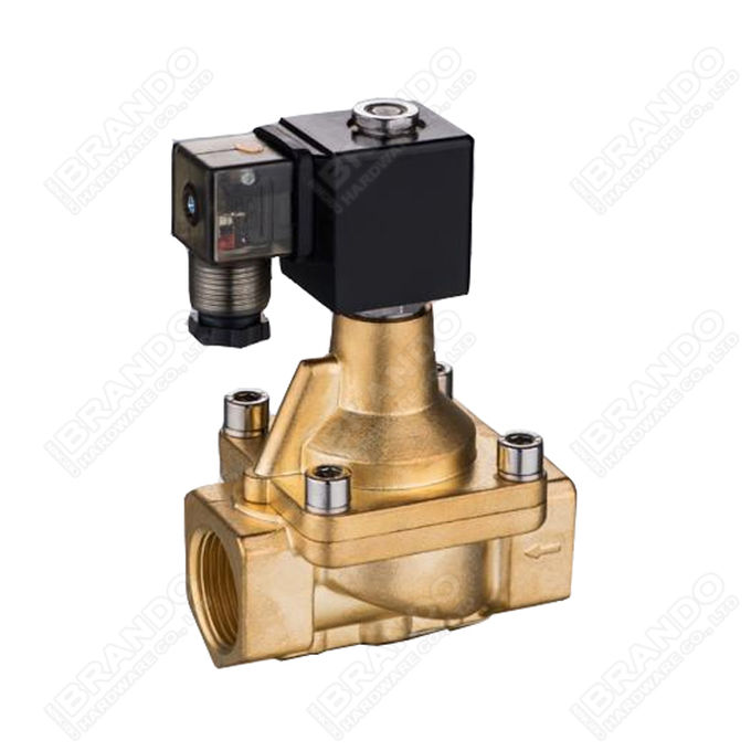 las series 2L cuecen la válvula al vapor electromagnética de cobre amarillo el 1/2” 3/4