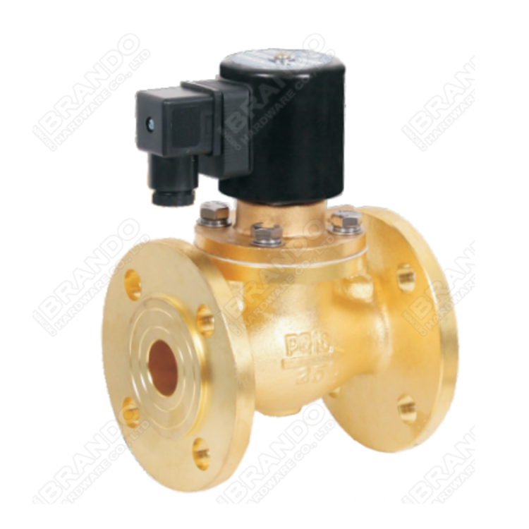 las series 2L cuecen la válvula al vapor electromagnética de cobre amarillo el 1/2” 3/4