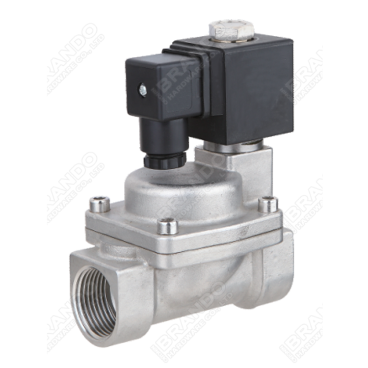 las series 2L cuecen la válvula al vapor electromagnética de cobre amarillo el 1/2” 3/4