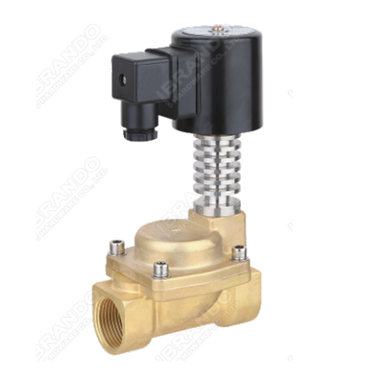 las series 2L cuecen la válvula al vapor electromagnética de cobre amarillo el 1/2” 3/4