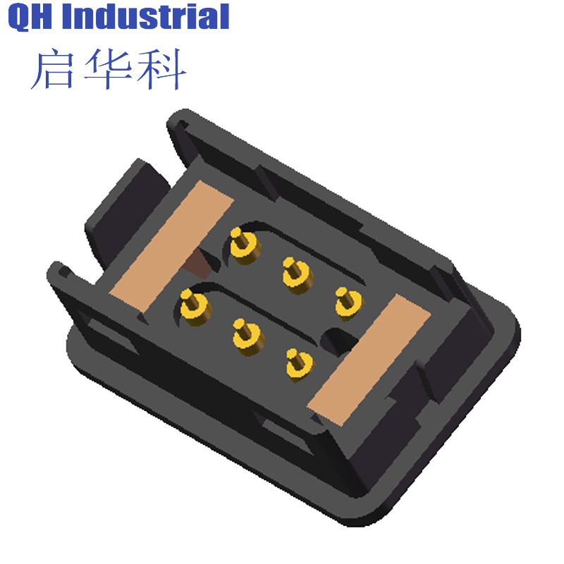 6Pin Male Female 1A 2A 3A House-hold Application Device Smart Device Magnetic Pogo Pin Charging Power Connector