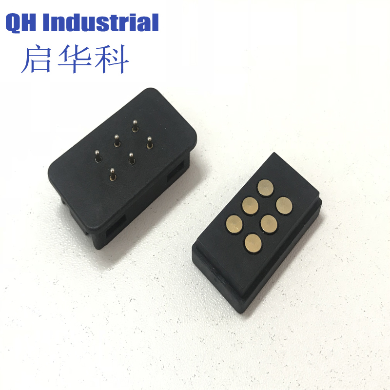 6Pin Male Female 1A 2A 3A House-hold Application Device Smart Device Magnetic Pogo Pin Charging Power Connector