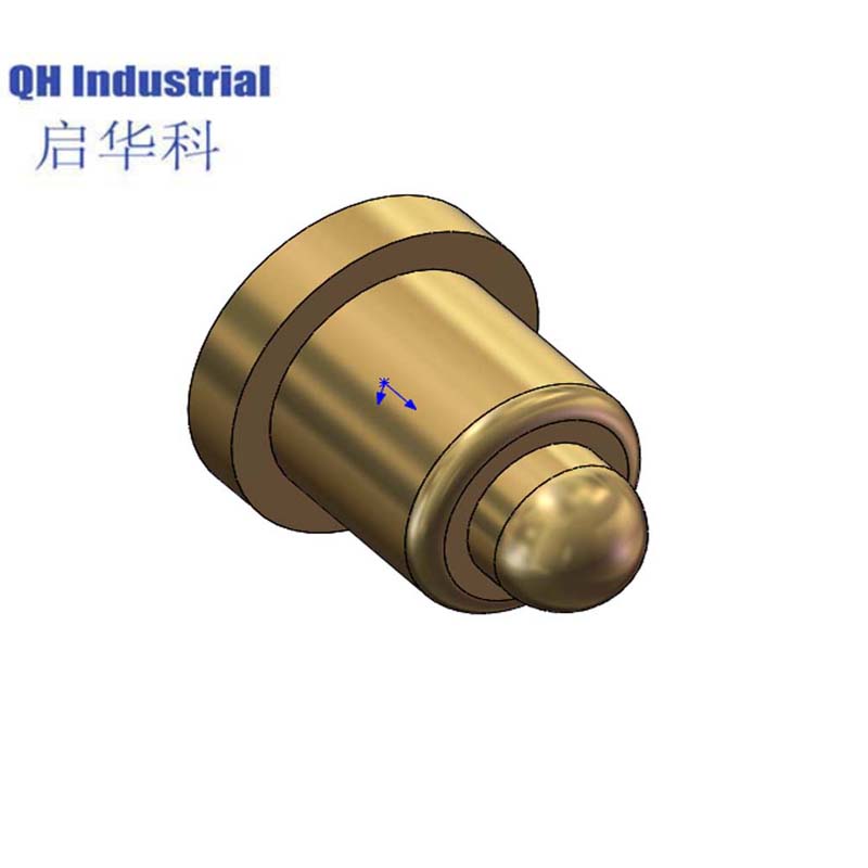 SMT 2.5mm Length Body Brass C3604 Ethernet Single End Pin Reel Tape Package 1.5mm Headset Smart Watch Diameter Pogo Pin