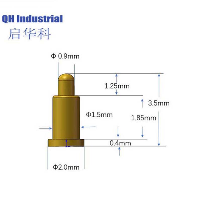 SMT 3.5mm LengthChina Factory Battery SMT Smart Watch Magnetic Spring-Loaded Pogo Pin 