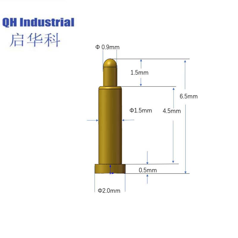 SMT 6.5 Length Gold Pd-Ni Plated Electronic Products SMA SMT SMD Pog Pin Socket Pogo Pin