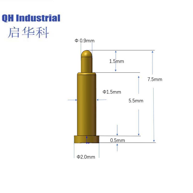 SMT 7.5 Length Ni Plating Mobile SMA RF LED LCD OLED TV Box Headset USB PCBAGPS PCB Pogo Pin