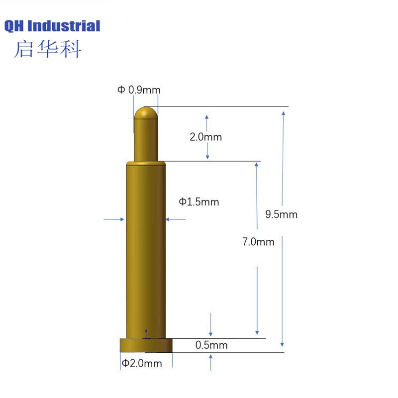 SMT 9.5 Length Standard Smart Watch SMT DIP 90 Degree Bend Pin Pogo pin