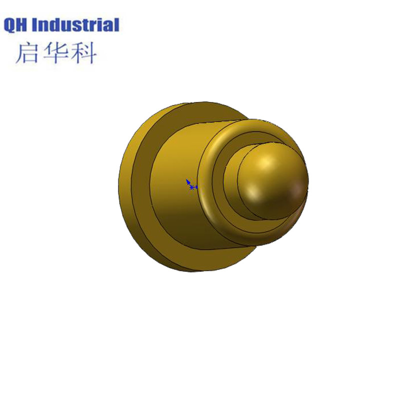 SMT 3.5mm Best Quality Battery Solder Cup Spring Load Pin Brass C3604 Lcd Solder Cup Spring Load Pin