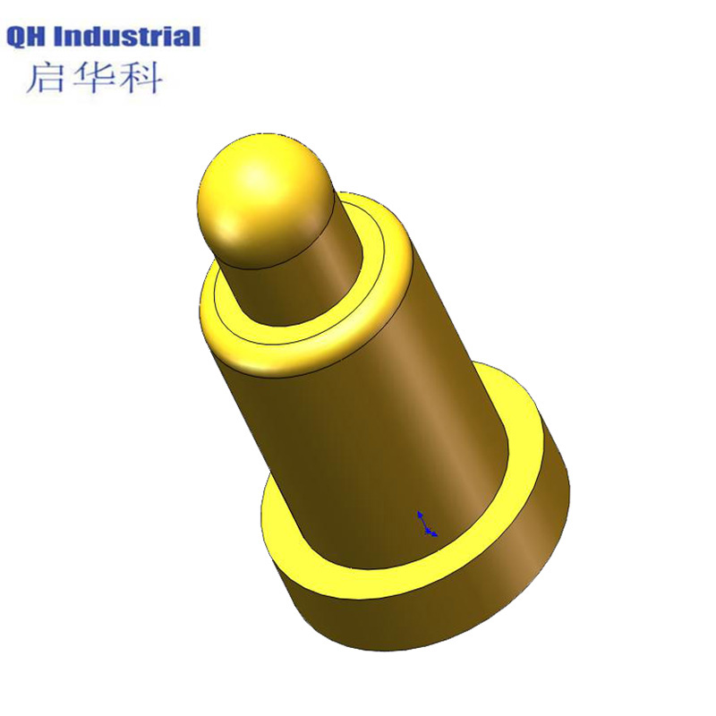SMT 3.5mm Plated Ni PCBA SMT Spring Load Pin Gold Plated GPS Screw Rf Pogo Pin
