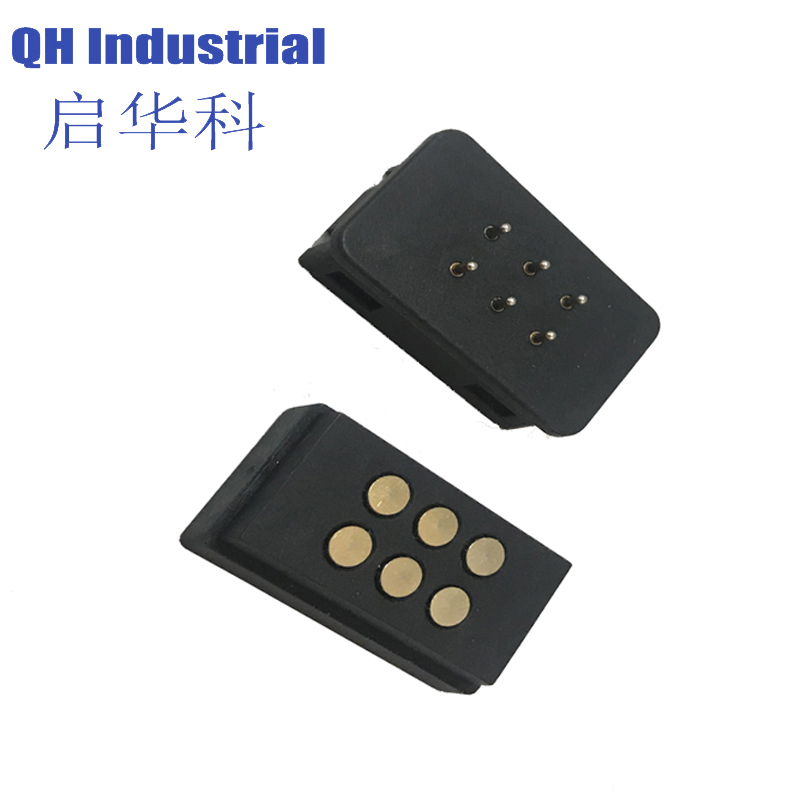 6Pin Bulgaria Computer Connector Magnetic spring loaded pin Usb Connector Waterproof spring loaded pin Connector