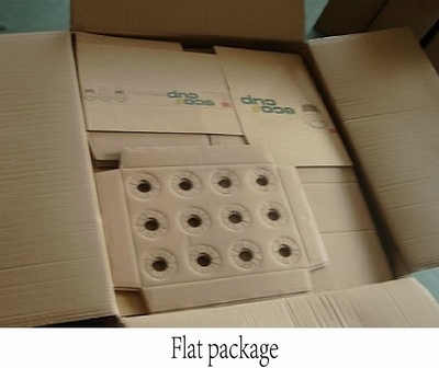 Esposizione su ordinazione del pallet del cartone ondulato con stampa variopinta per annunciare