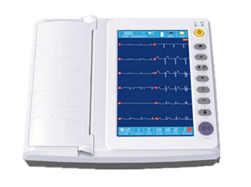 10 modo de gravação 3ch+++ do sistema de vigilância do tela táctil ECG da polegada 6ch 6ch+ 12ch