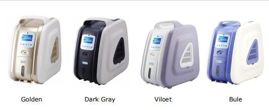 Draagbare Zuurstofconcentrator 1~3L/Min van 30%~93% Concentraion voor Medisch of Huisgebruik 4 Aangeboden Kleuren