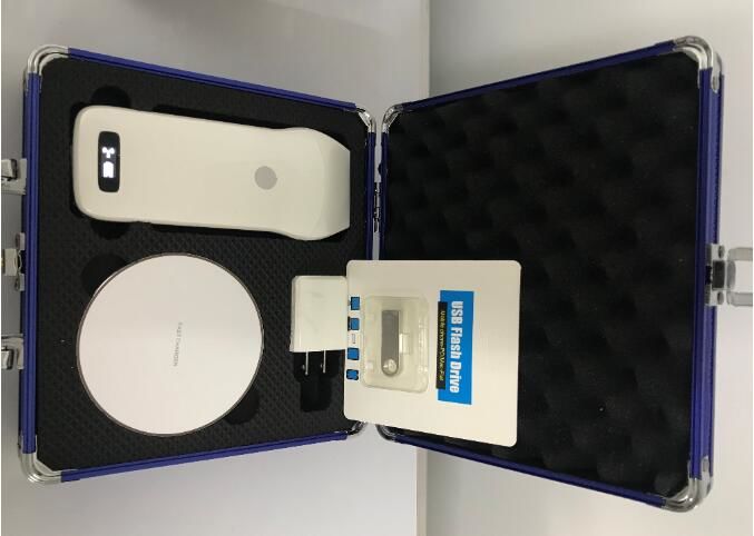 Sonda tenuta in mano di ultrasuono di Wirless di doppler di colore con la lunghezza incorporata 3 della batteria al litio 7.5-10MHz Freqency 46mm