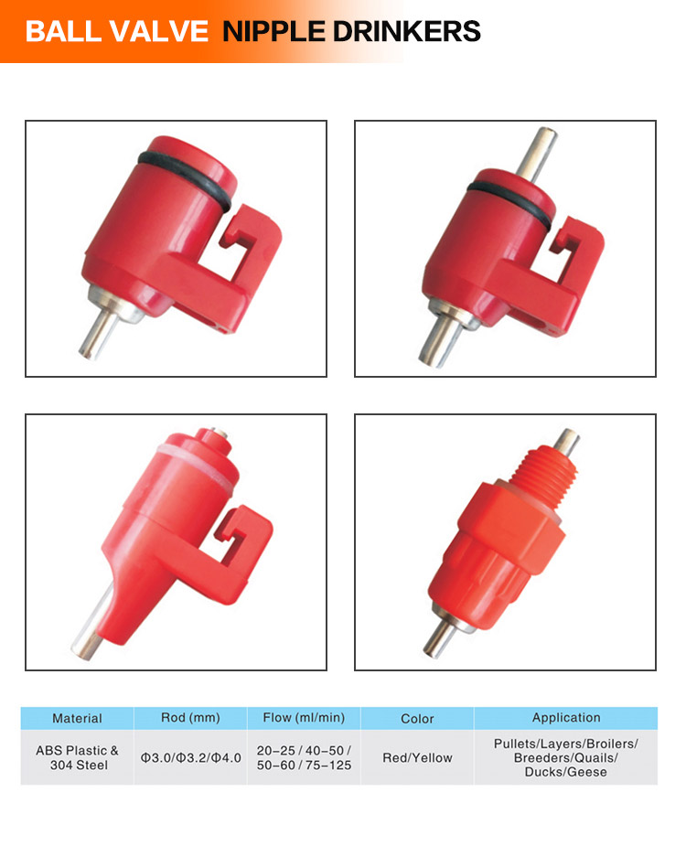 Stainless Steel Automatic Chicken Water Nipples Hen Chick Poultry Drinker Feeder For Poultry Equipment 9