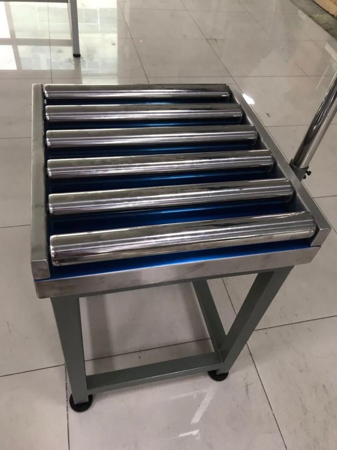 scala del trasportatore a rulli di velocità veloce di 600*600mm con la stampante 1 dell'autoadesivo e dell'allarme