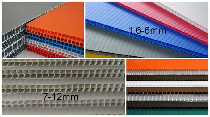2440x1220mmは3mmポリプロピレンがプラスチック シート、フルートPPを波形を付けた4mm広がります