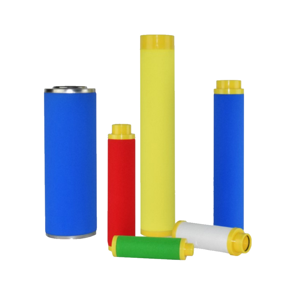 Close-up view of compressor air filter showing detailed construction