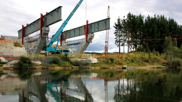 la trave fabrication/AWS D1.5 della struttura d'acciaio ha saldato il progetto del ponte/il montaggio strutturali d'acciaio del ponte del fascio struttura d'acciaio