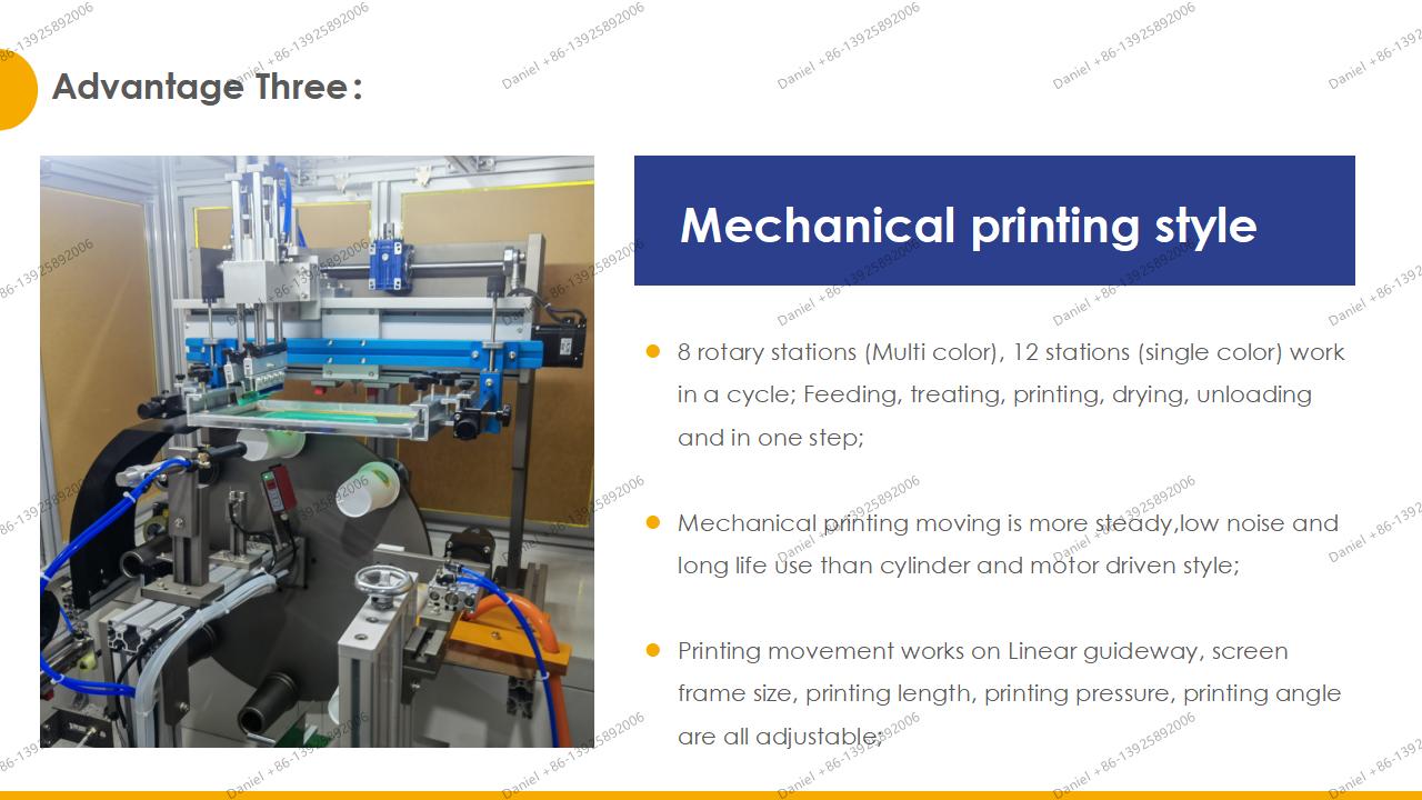 impresora plástica de la pantalla del CUPS del multicolor automático
