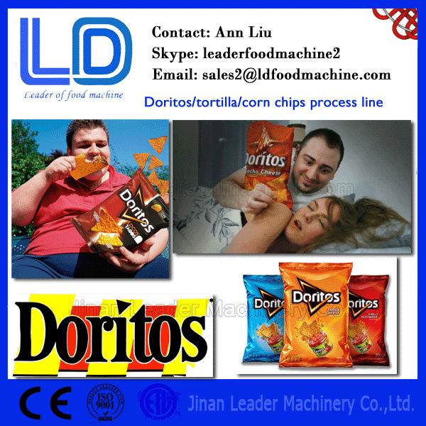 Puces de maïs de tortilla de Doritos line04.jpg de processus