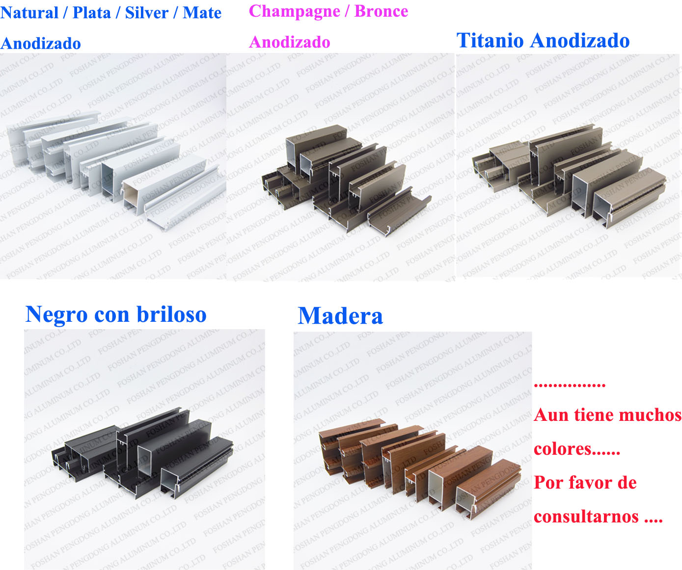Colore differente Mate Aluminum Profiles Tubes di dimensione di migliore qualità