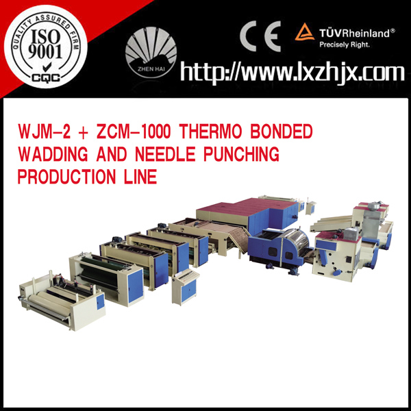 Ouate WJM-2 faisant la chaîne de production, usine libre d'ouate de colle