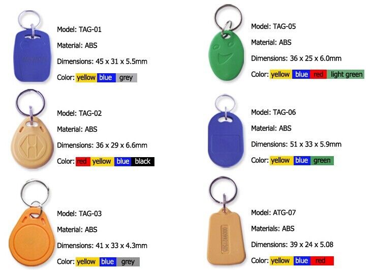 Catena dell'orologio variopinta di chiave della catena chiave RFID della plastica EV di identificazione di piccola dimensione 125Khz per la serratura dell'hotel