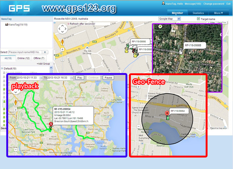 Perseguidor escondido do carro dos gps da bicicleta do tamanho da moeda de Reachfar Rf-v8 mini