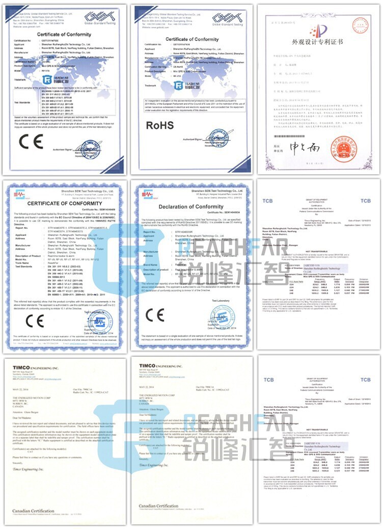 Perseguidor sem fio magnético barato do alarme do sensor da porta do refrigerador de Reachfar rf-v13 mini G/M