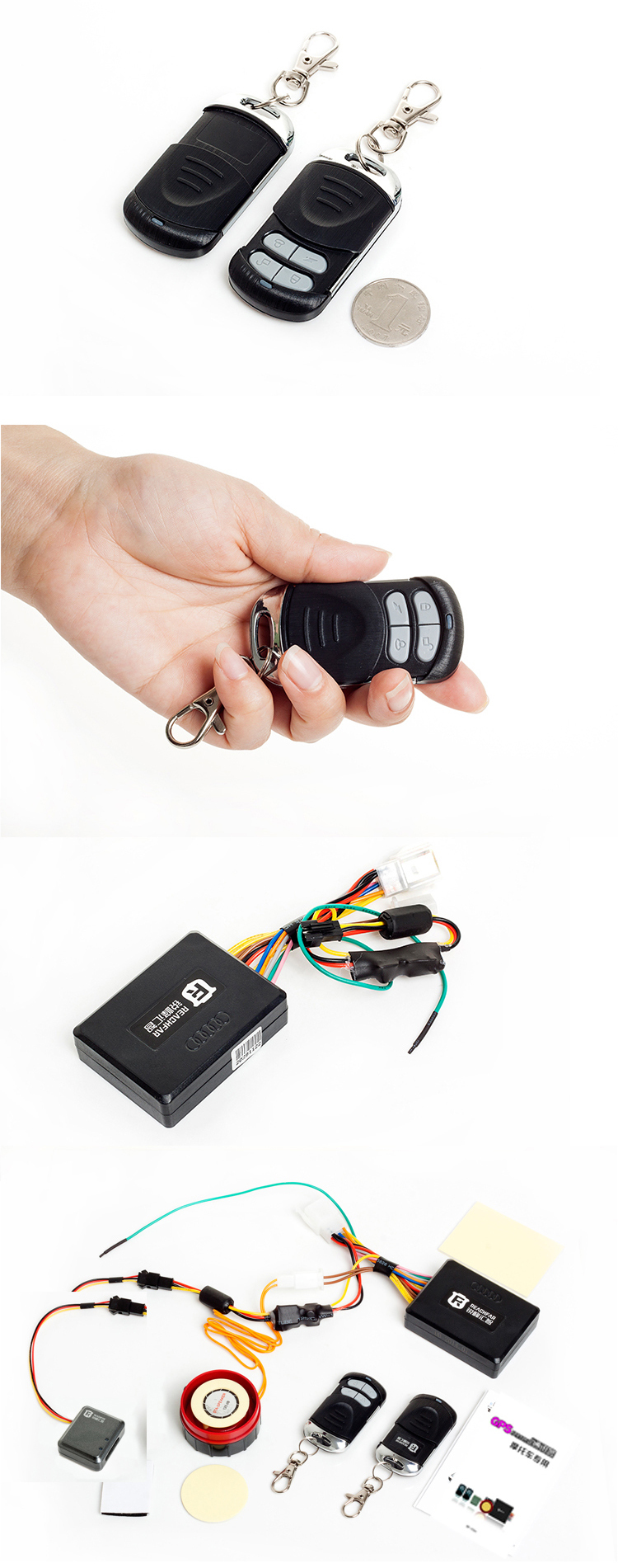Reachfar rf-v10+ fácil instala o perseguidor dos gps da motocicleta e o alarme contra-roubo dos altifalante
