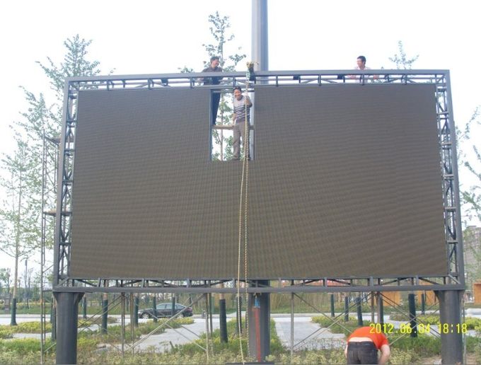 Αδιάβροχο μέγεθος 320*160mm 1/4 ενότητας επίδειξης των οδηγήσεων P10 SMD 1R1G1B που ανιχνεύει