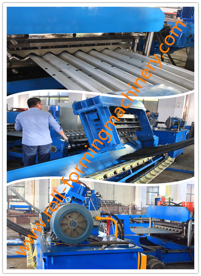 Hydraulisch Decoiler Golfbladbroodje die Machine met 6 m/min vormen - 15 m/min