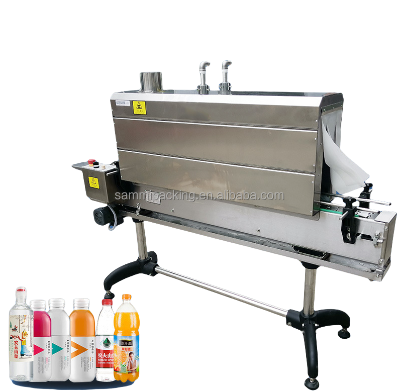 Automatic Heating Bottle Shrink Sleeve Labeling Machine Shrink Sleeve Applicator With Steam Tunnel