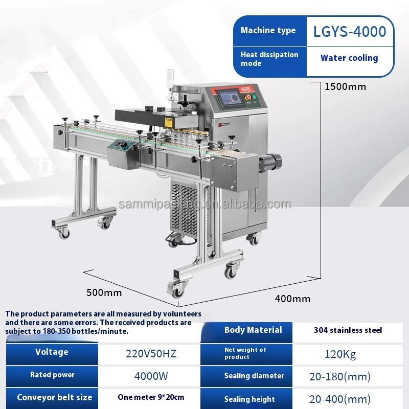 High Quality Automatic Floor Type Continuous Induction Sealing Machine Induction Heat Sealer for Small Plastic Bottle