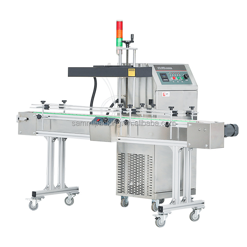 High Quality Automatic Floor Type Continuous Induction Sealing Machine Induction Heat Sealer for Small Plastic Bottle