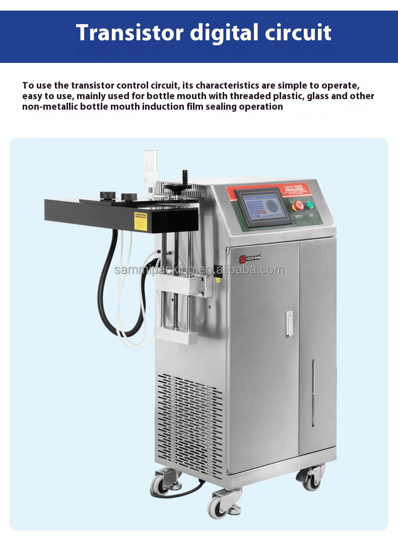 High Quality Automatic Floor Type Continuous Induction Sealing Machine Induction Heat Sealer for Small Plastic Bottle