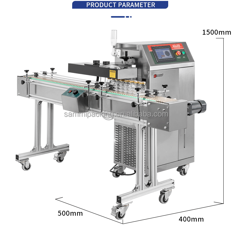 High Quality Automatic Floor Type Continuous Induction Sealing Machine Induction Heat Sealer for Small Plastic Bottle