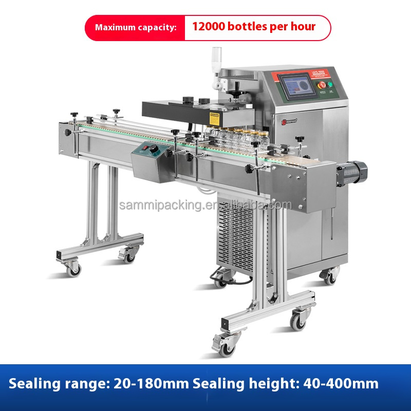 High Quality Automatic Floor Type Continuous Induction Sealing Machine Induction Heat Sealer for Small Plastic Bottle